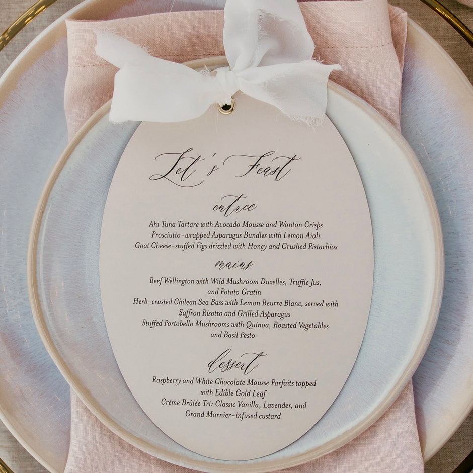 Cheap Wedding Printing and Event Menus, Place Cards, Table Numbers ...