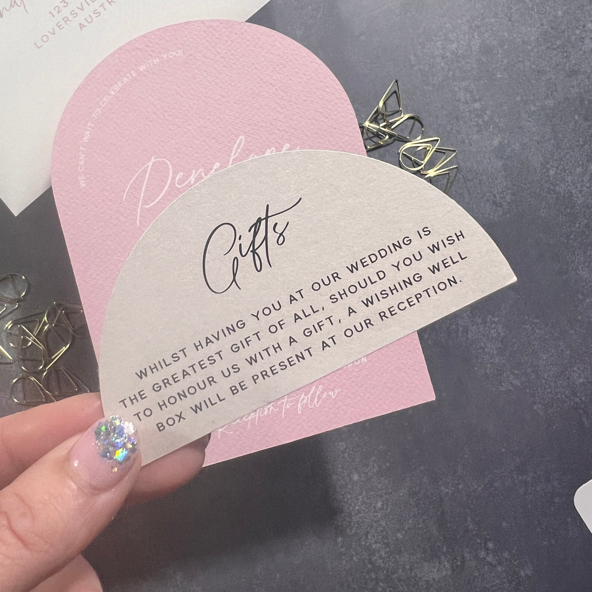 Arch Invitation Printing | Modern Arch Wedding Invitations Brisbane ...